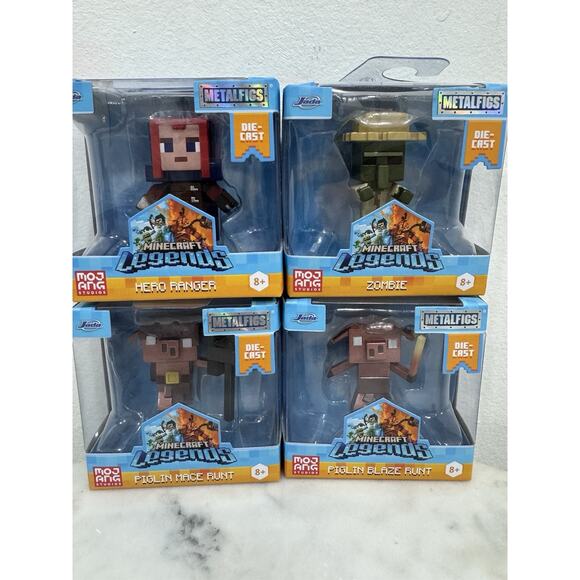 Jada Toys | Toys | Minecraft Legends Metalfigs Set Of 4 Ranger Zombie ...